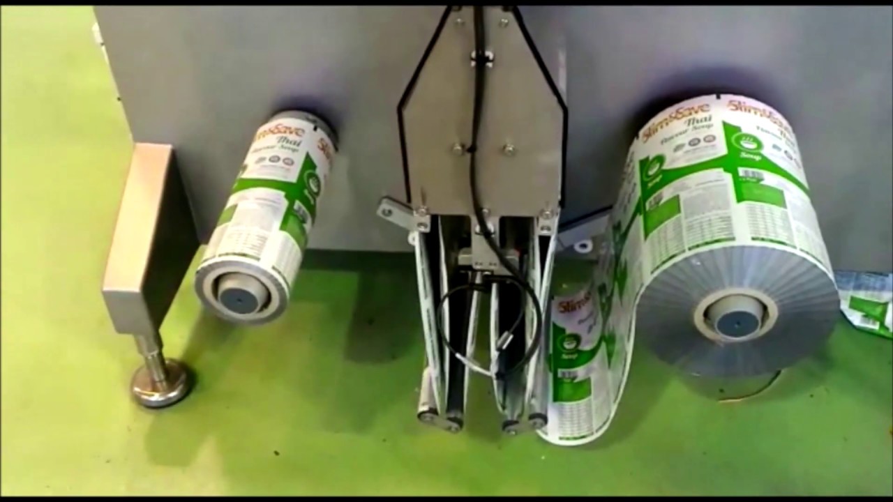 HFFS machine reel splicing device - YouTube