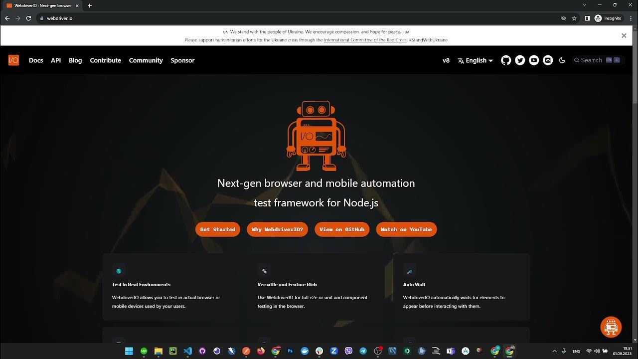 Lesson #10. Webdriver.io Trainee level. Methods isEnabled(), isFocused() and scrolIntoView ...