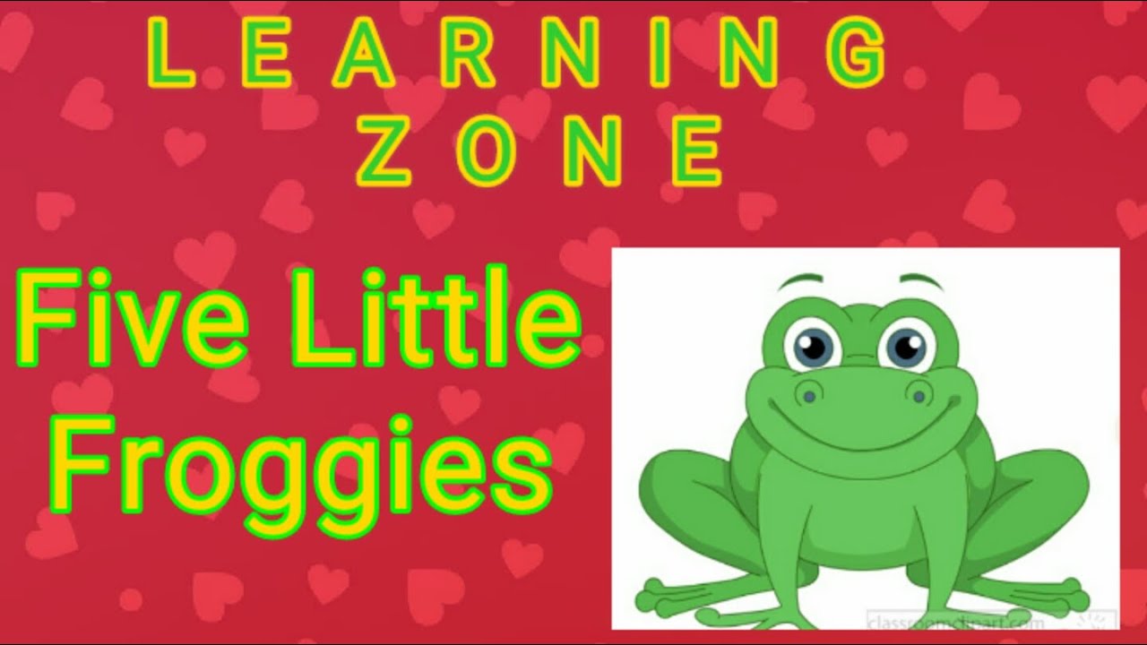 Five Little froggies Jumping on the Bed - YouTube