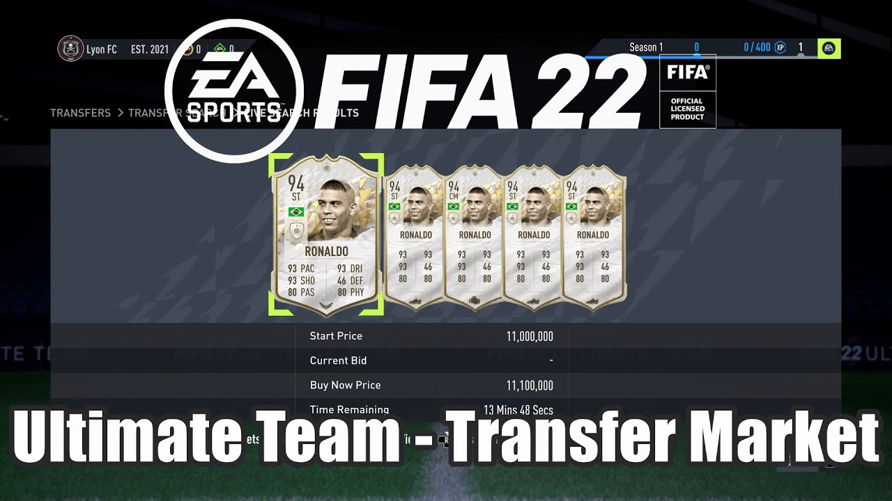 FIFA 22 Ultimate Team - Transfer Market l PS4 Gameplay - YouTube