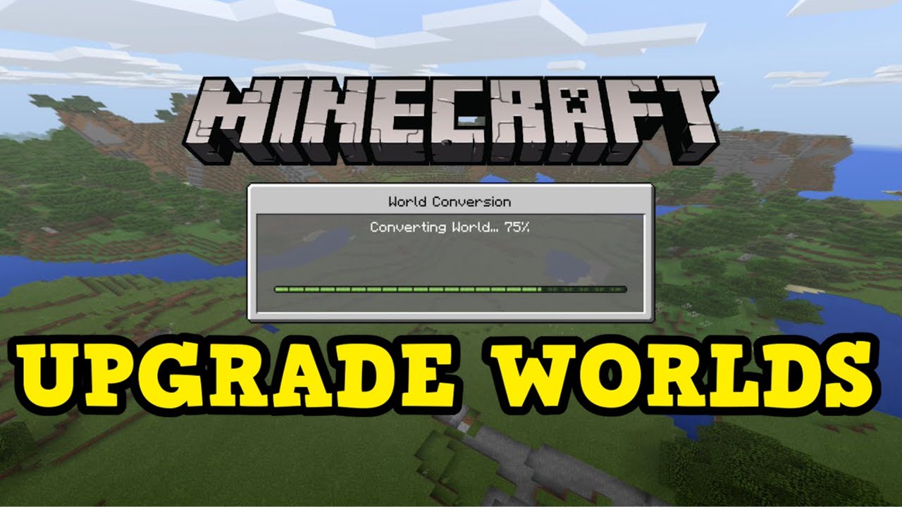 Minecraft Xbox - UPGRADE WORLDS Feature Shown - YouTube
