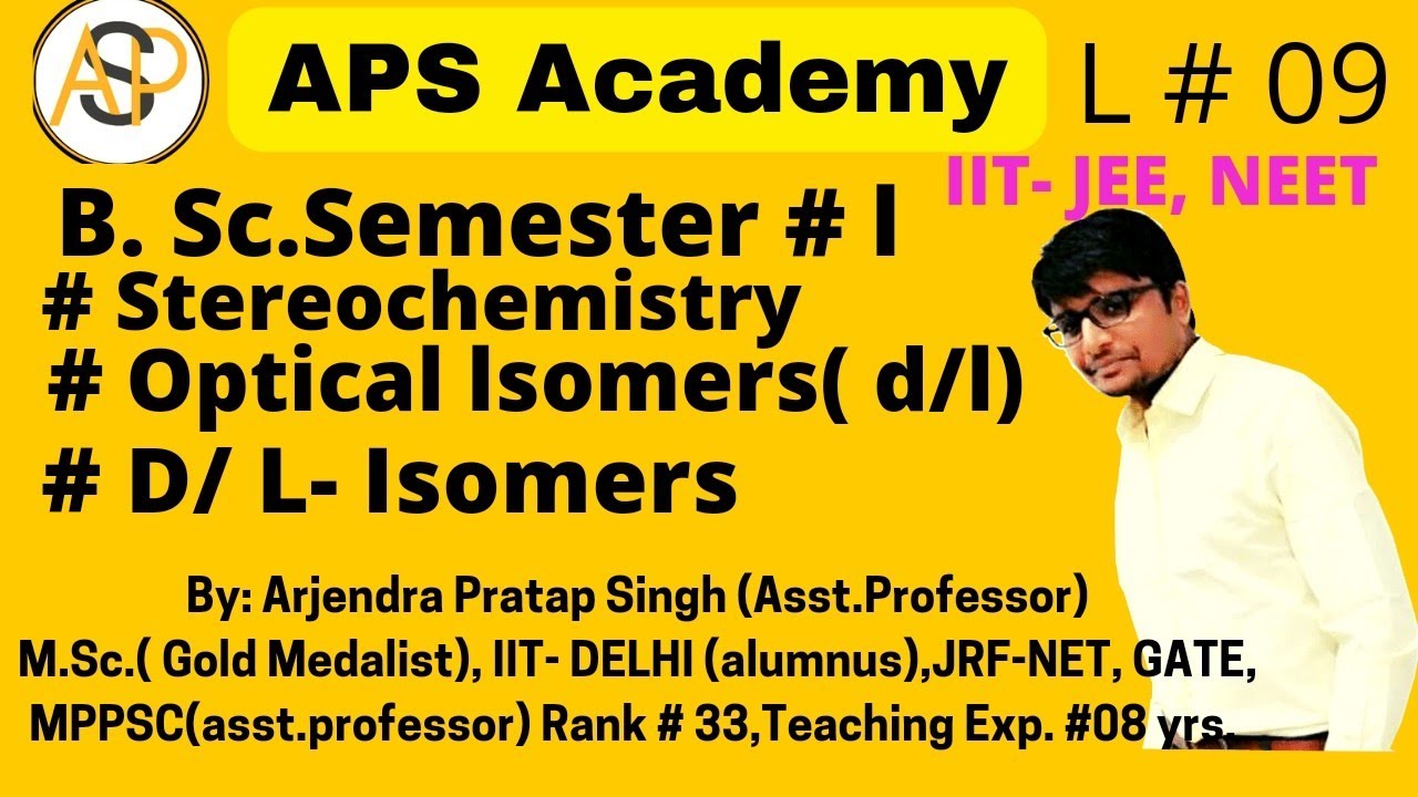 Optical Isomers( d/l) || D/L Isomers|| Stereochemistry|| organic ...