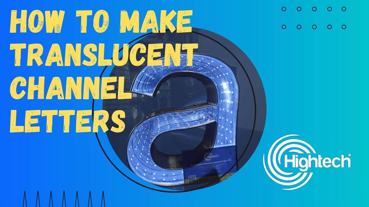 How to make translucent mirror channel letters - YouTube