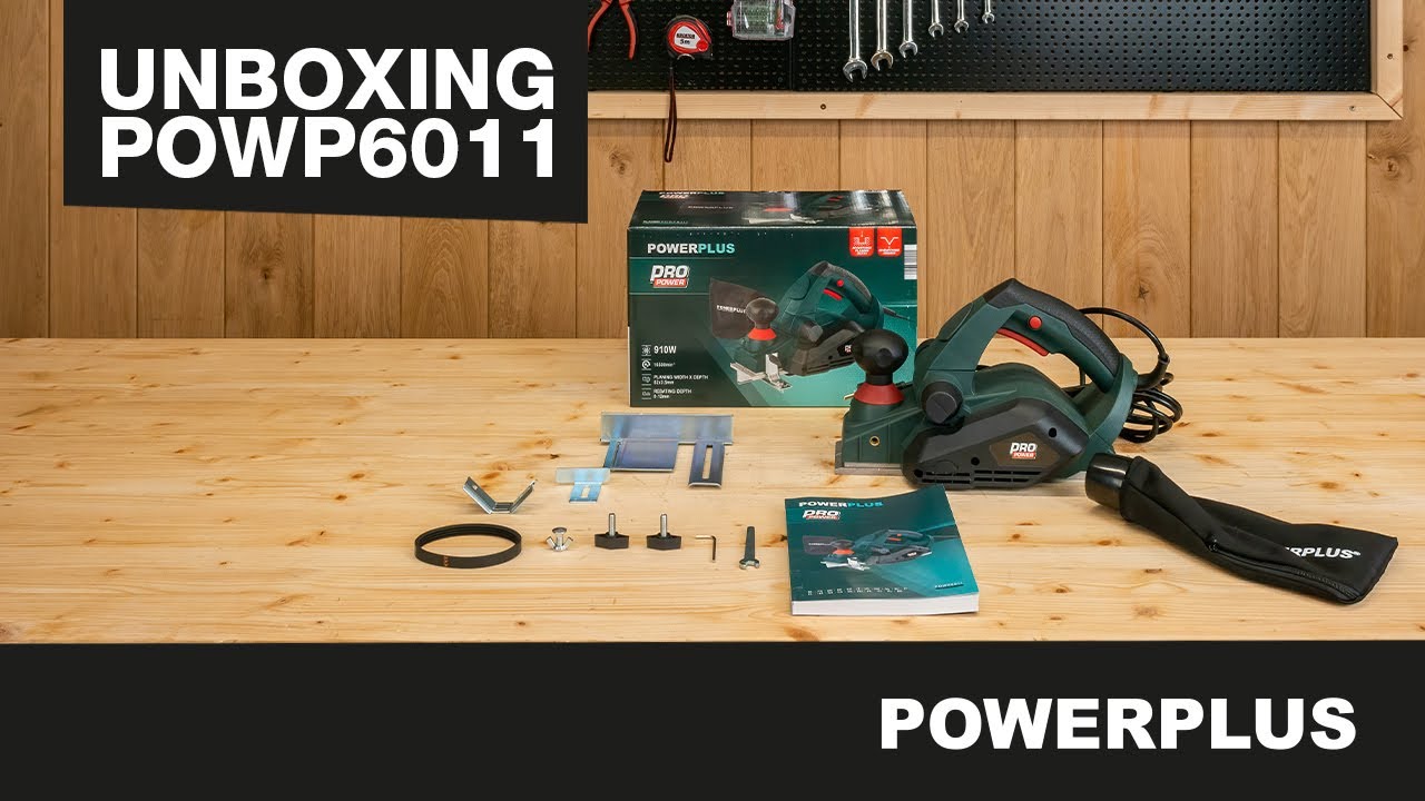 POWERPLUS - Unboxing the POWP6011 planer - YouTube