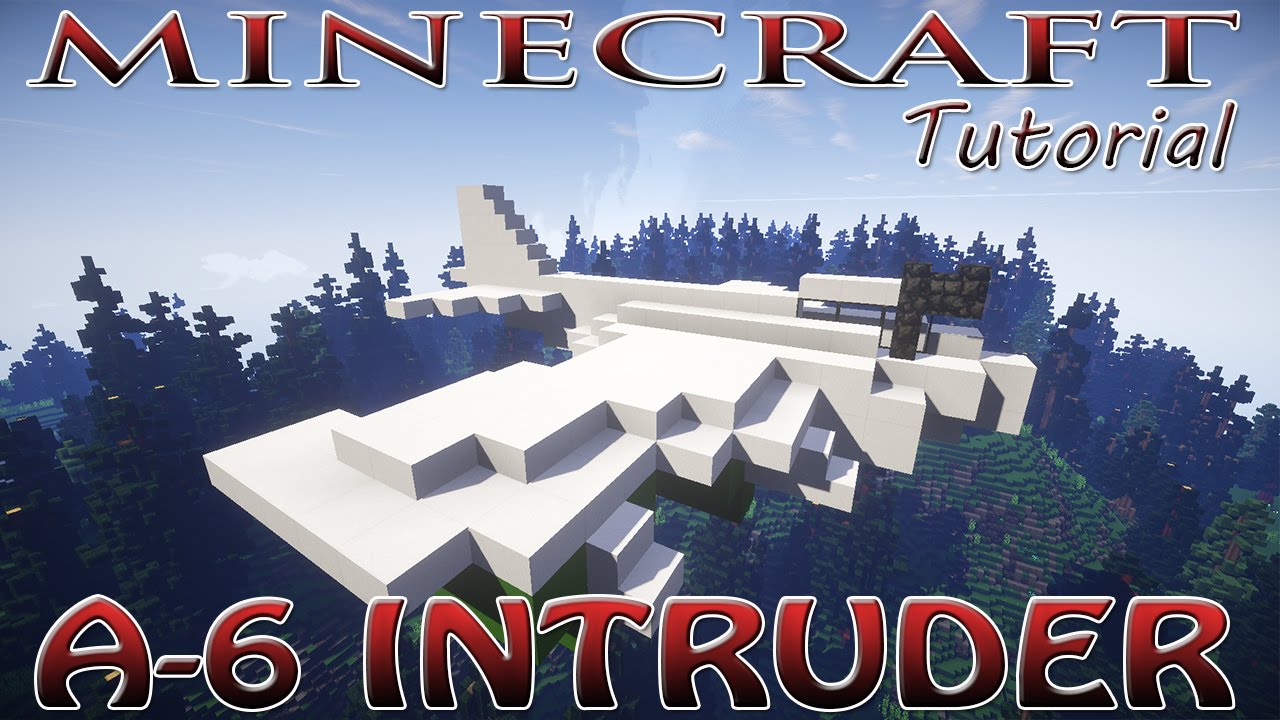 MINECRAFT: A-6 Intruder Aircraft Tutorial - YouTube