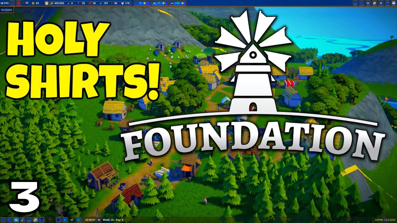 Foundation Early Access - 03 - Valley Map, Churches, and Shirts - YouTube