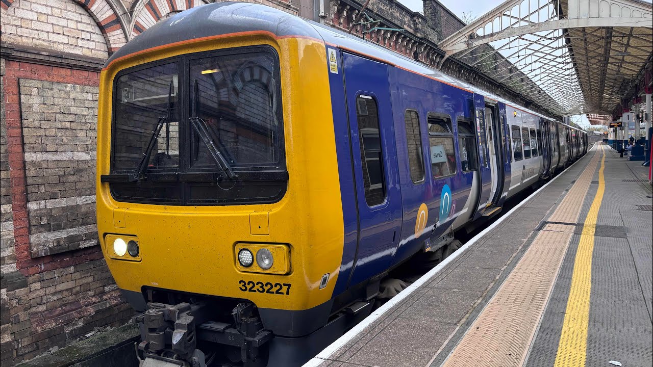 A ride on Northern Rail class 323 from Crewe to Sandbach motor speeding ...