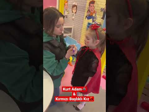 Kurt Adam🐺& Kırmızı Başlıklı Kız💃#shorts #keşfet #kırmızıbaşlıklıkız #oyuncak #babakız #annekiz