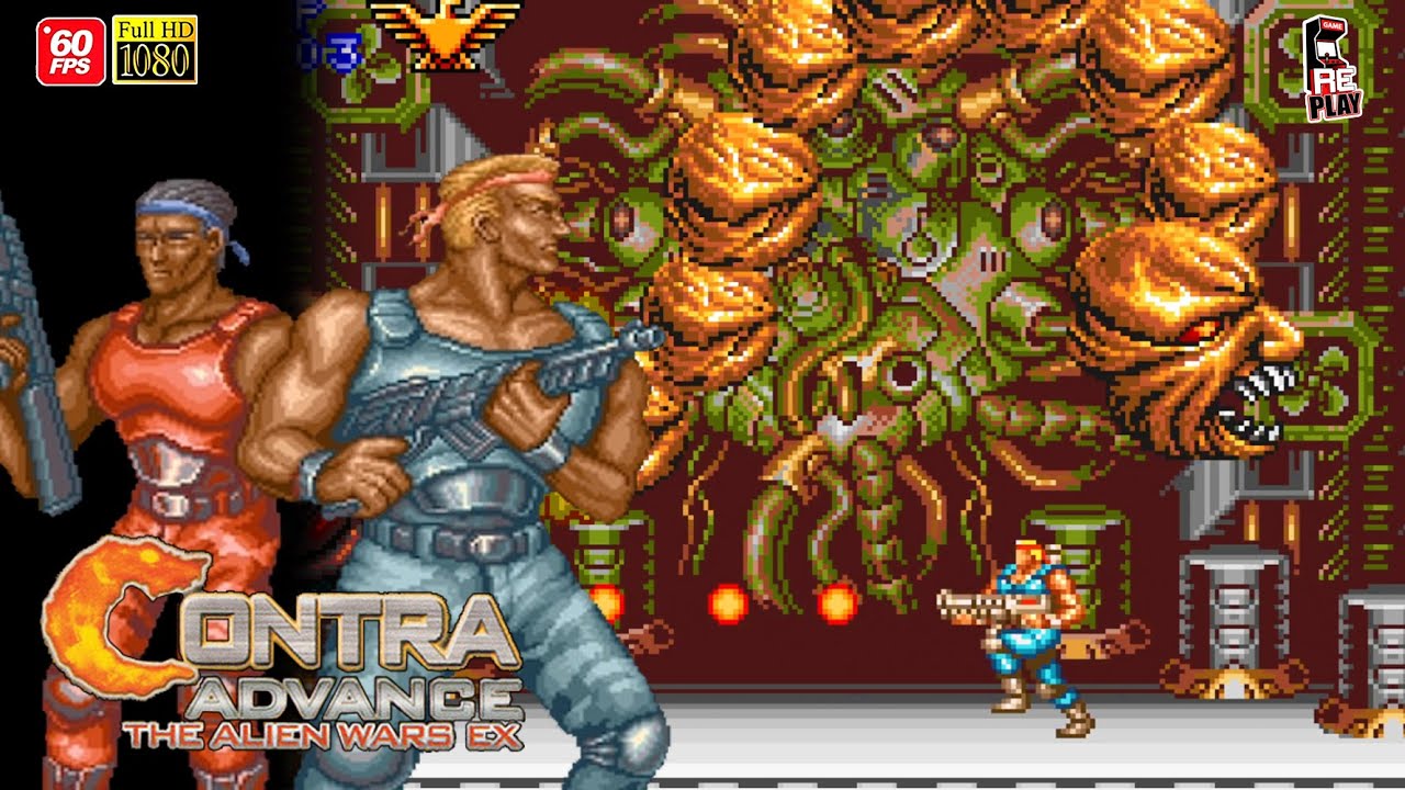 Contra Advance: The Alien Wars EX [GBA] Gameplay Longplay / 魂斗羅 ハード ...