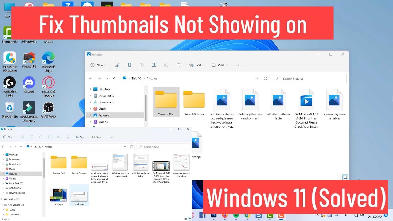 How To Fix Thumbnails Not Showing on Windows 11 - YouTube