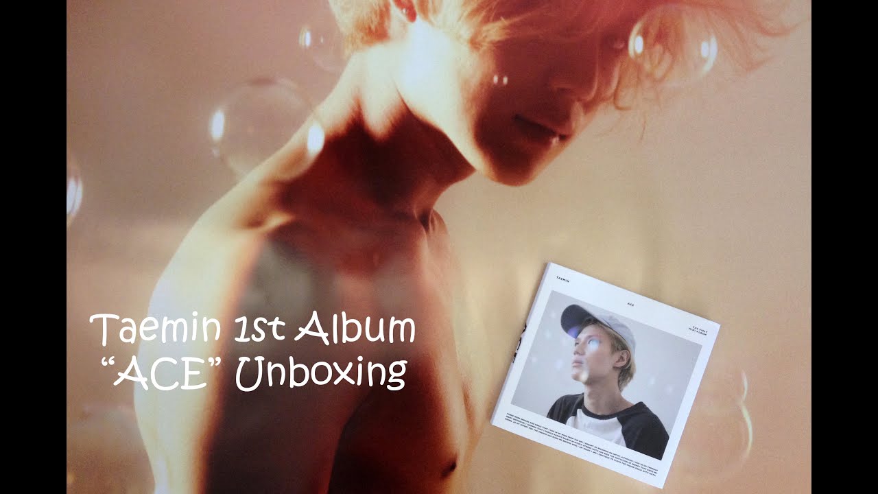 Taemin(SHINee) 1st Mini Album ACE Unboxing - YouTube