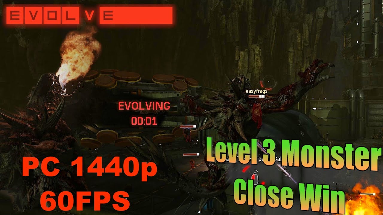 Evolve Beta: Level 3 Monster Close Win Against Skilled Hunters (PC ...