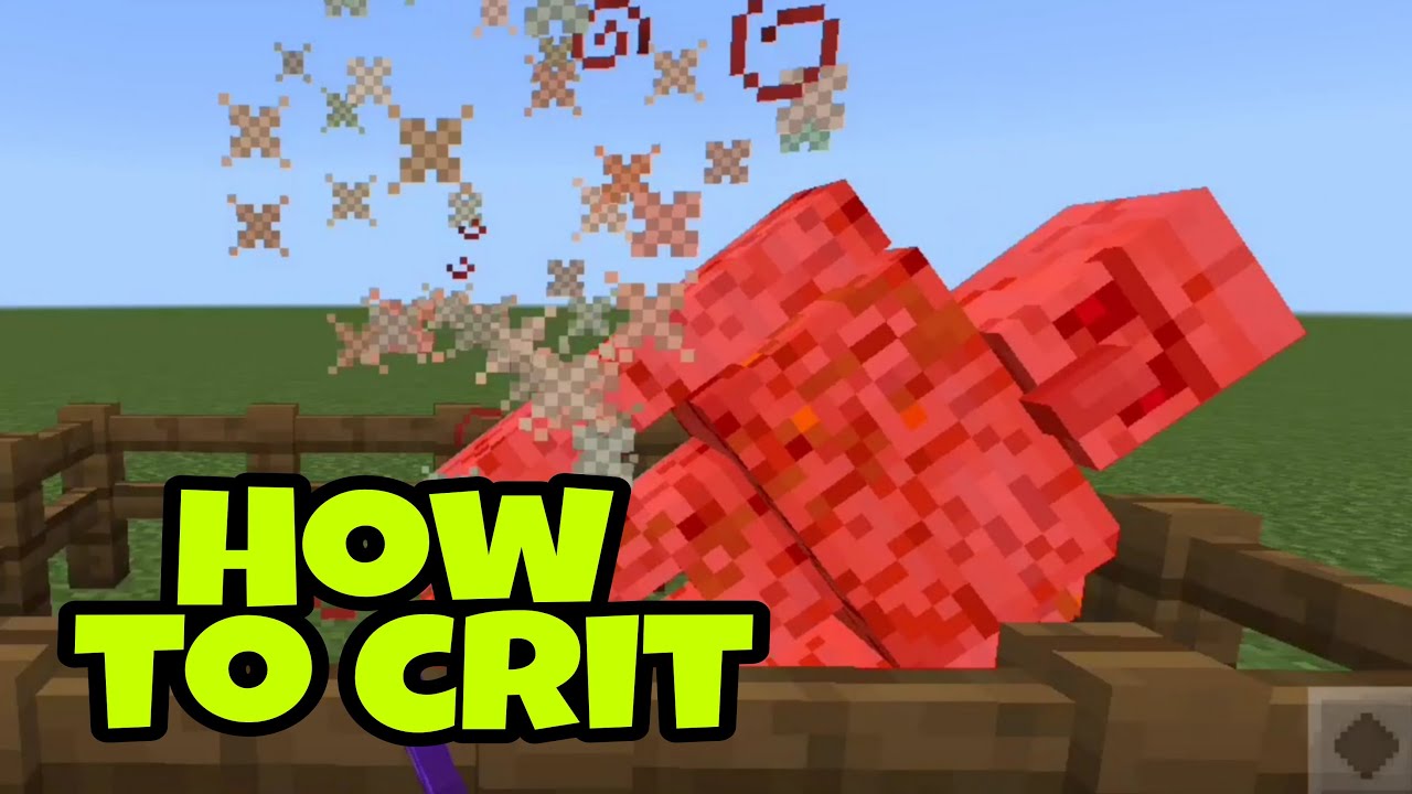 HOW TO DO CRITICAL DAMAGE IN MINECRAFT | HOW TO CRIT IN MINECRAFT ...