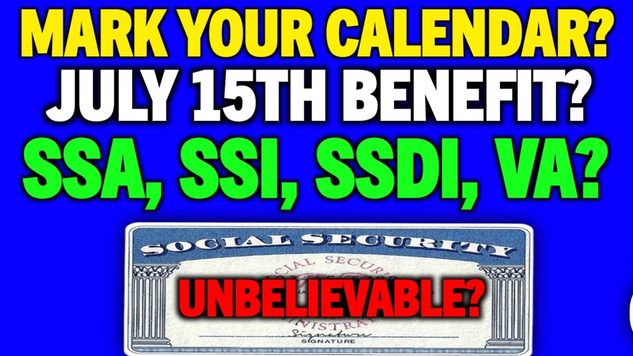 MARK YOUR CALENDAR? SOCIAL SECURITY BENEFITS INCREASE FOR SSI SSDI ...