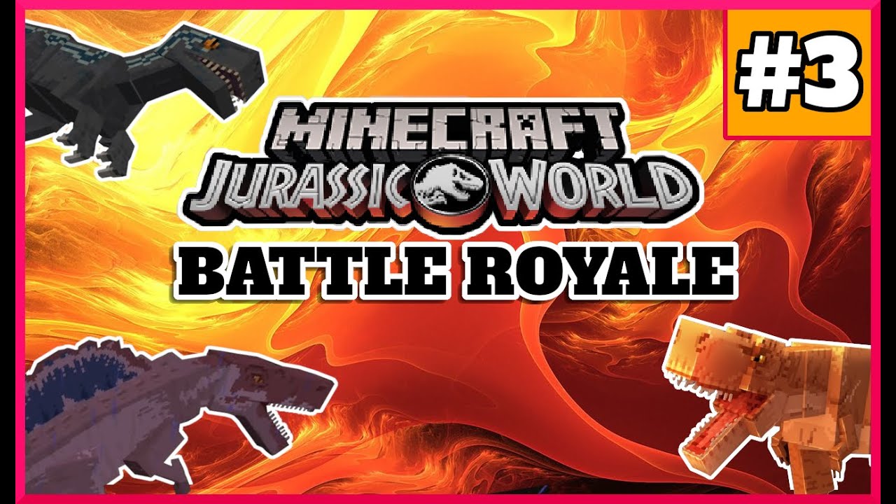 DINOSAUR BATTLE ROYALE! | MINECRAFT JURASSIC WORLD DLC PART 3 - YouTube