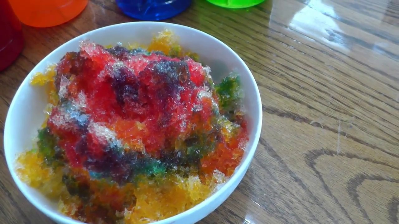 Shaved Ice Machine Unboxing and Demonstration - YouTube