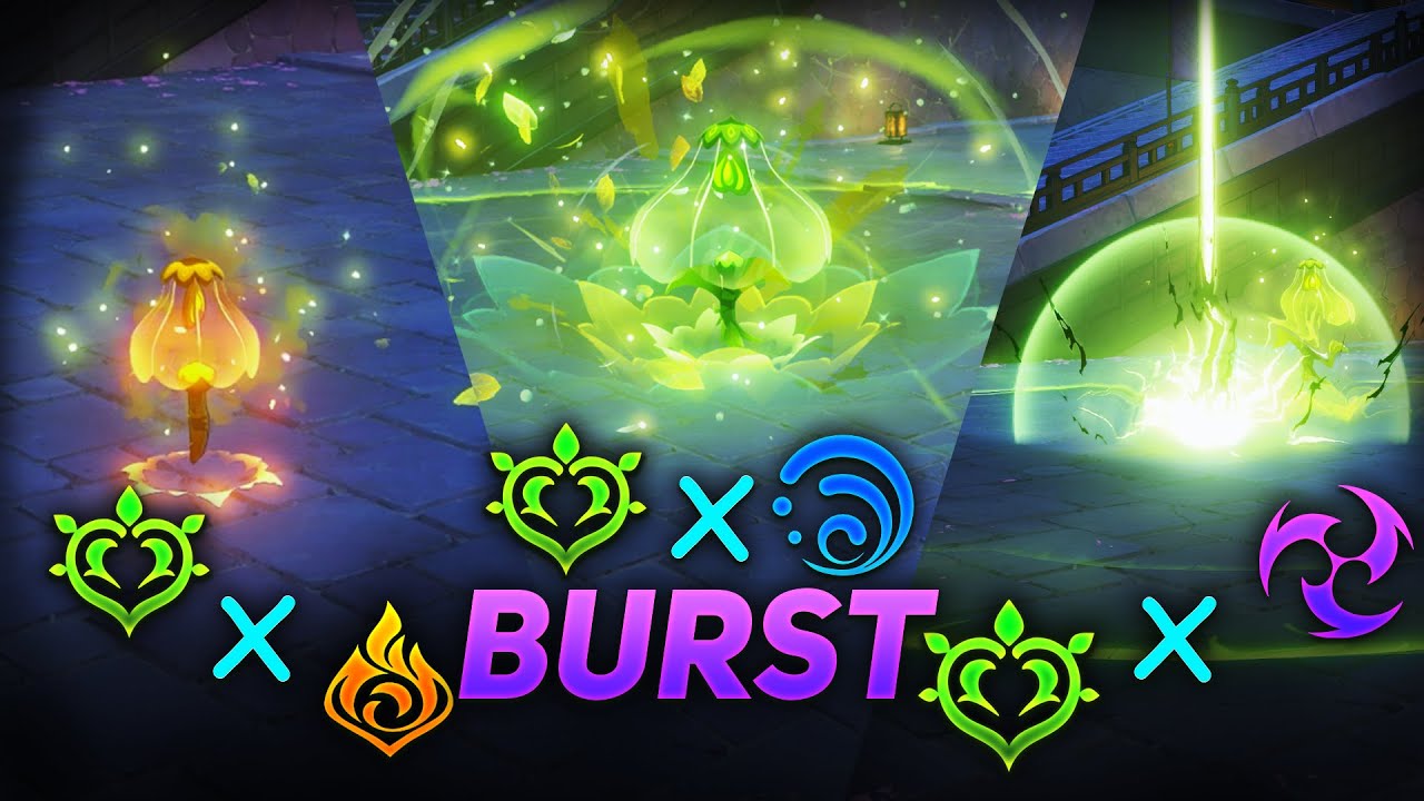 DENDRO TRAVELLER (MC) BURST VS DIFFERENT ELEMENTS | Genshin Impact V.3. ...