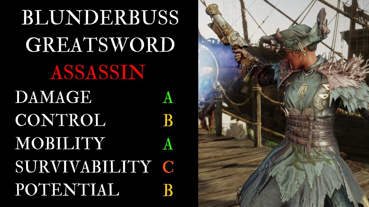 New World PvP Build - Blunderbuss/Greatsword - High Burst Assassin ...