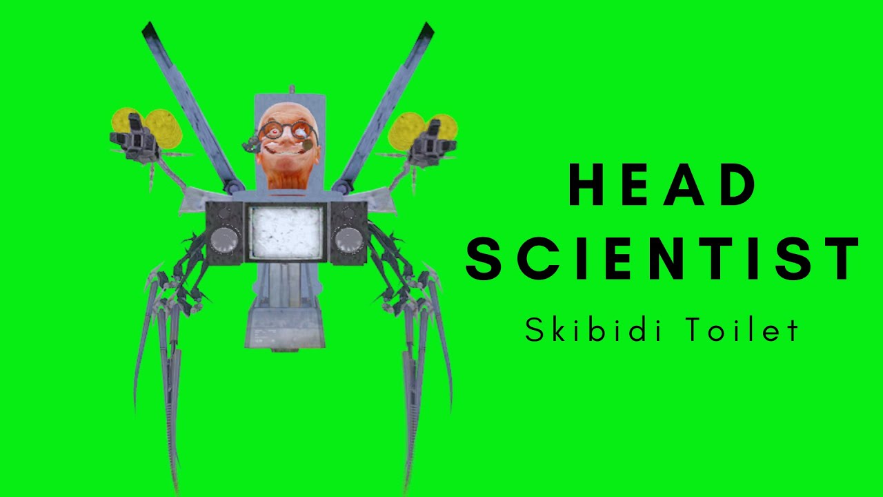 skibidi toilet | Head Scientist Skibidi Toilet | Green screen - YouTube