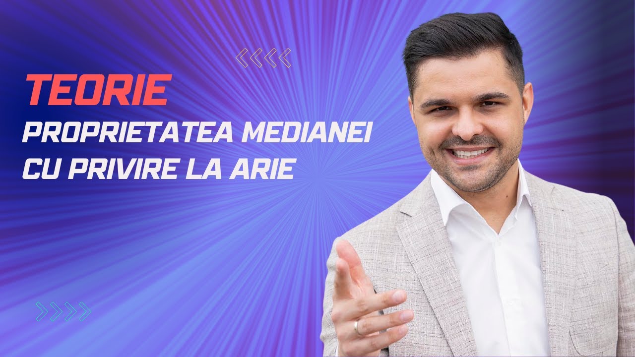 Teorie: Proprietatea medianei referitor la arie - YouTube