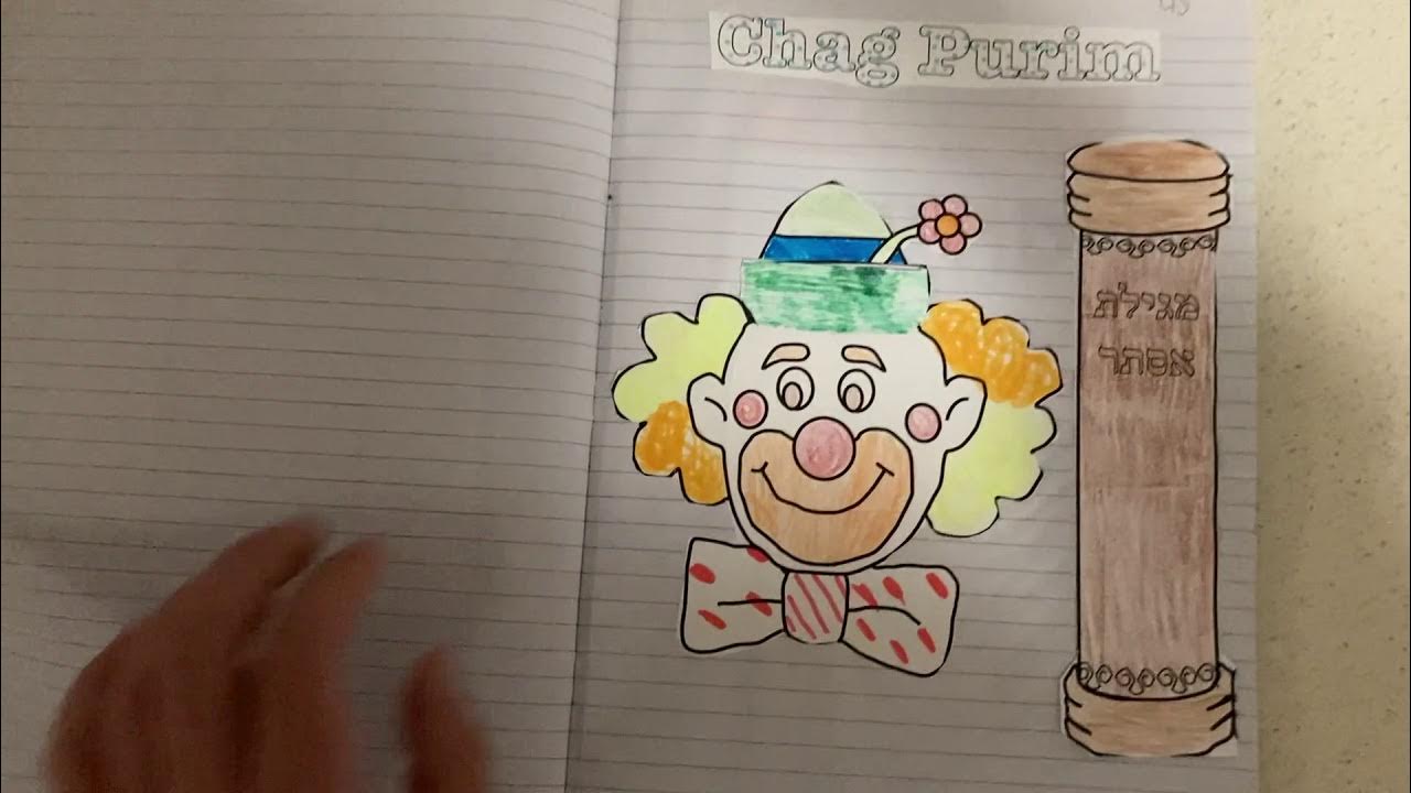 Purim Interactive Notebook Look Through - YouTube