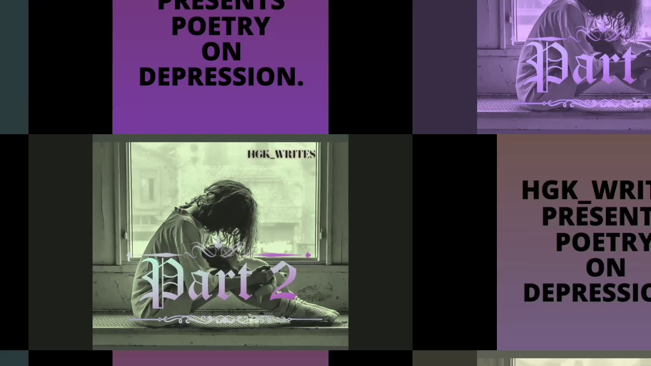 "DEPRESSION" (part 2)... A short MOTIVATIONAL story via poetry ...