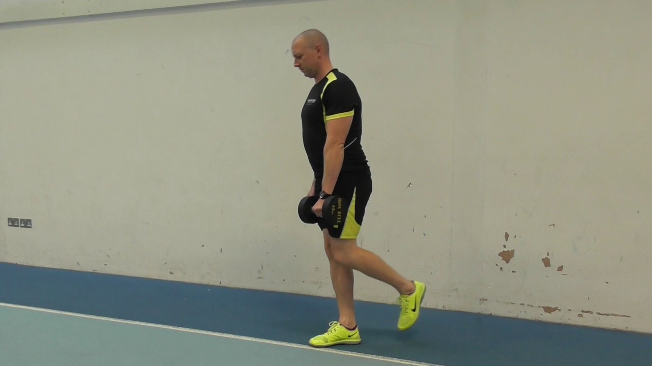 Single Leg Hinge with Dumbbell - YouTube