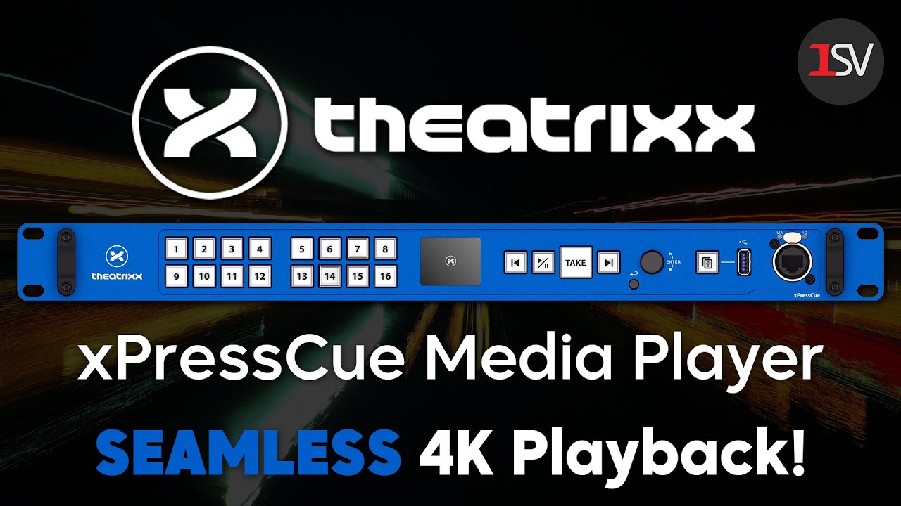 Step Up Your Studio Setup with Theatrixx Technologies' xPressCue 4K Media Player! - YouTube