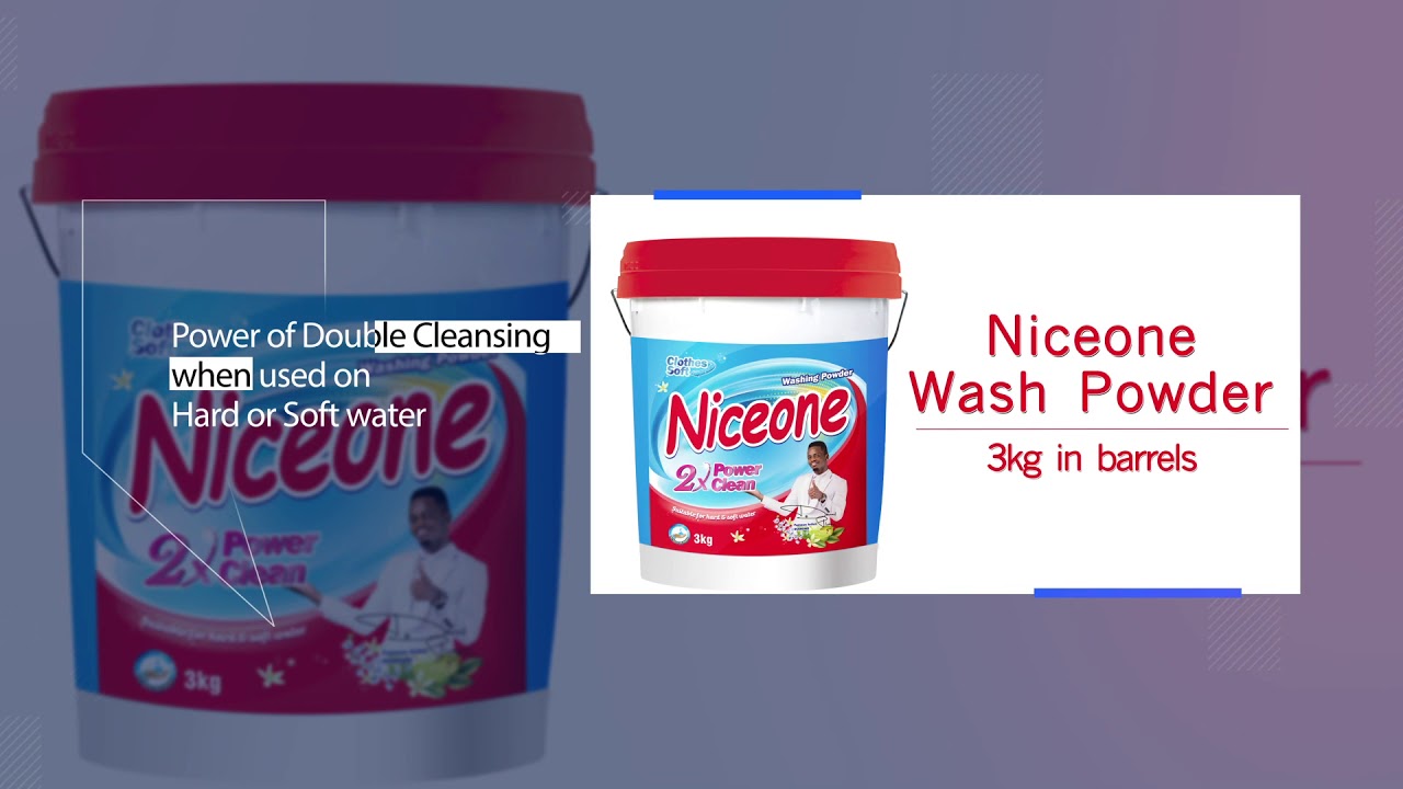 Niceone Wash Powder New package with new formula - YouTube