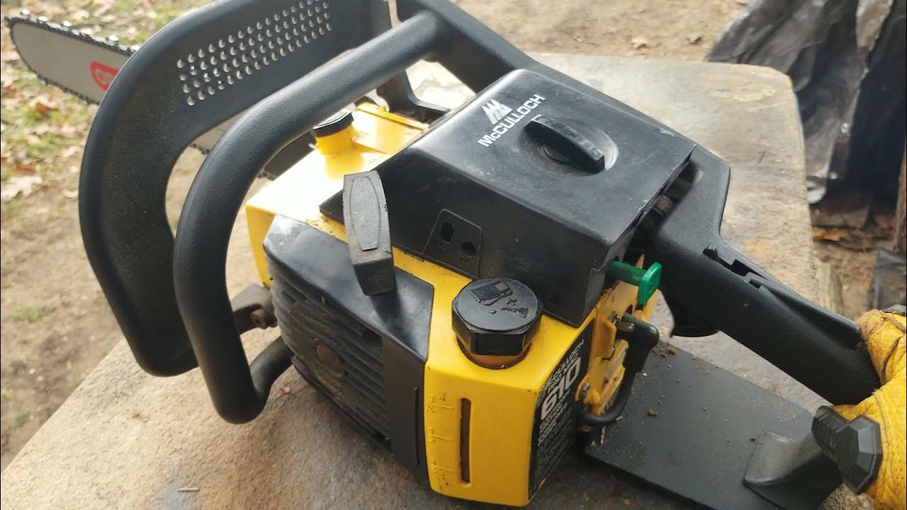 McCulloch pro mac 610 - YouTube