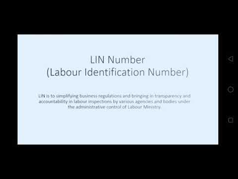 Lin number labour identification number - YouTube