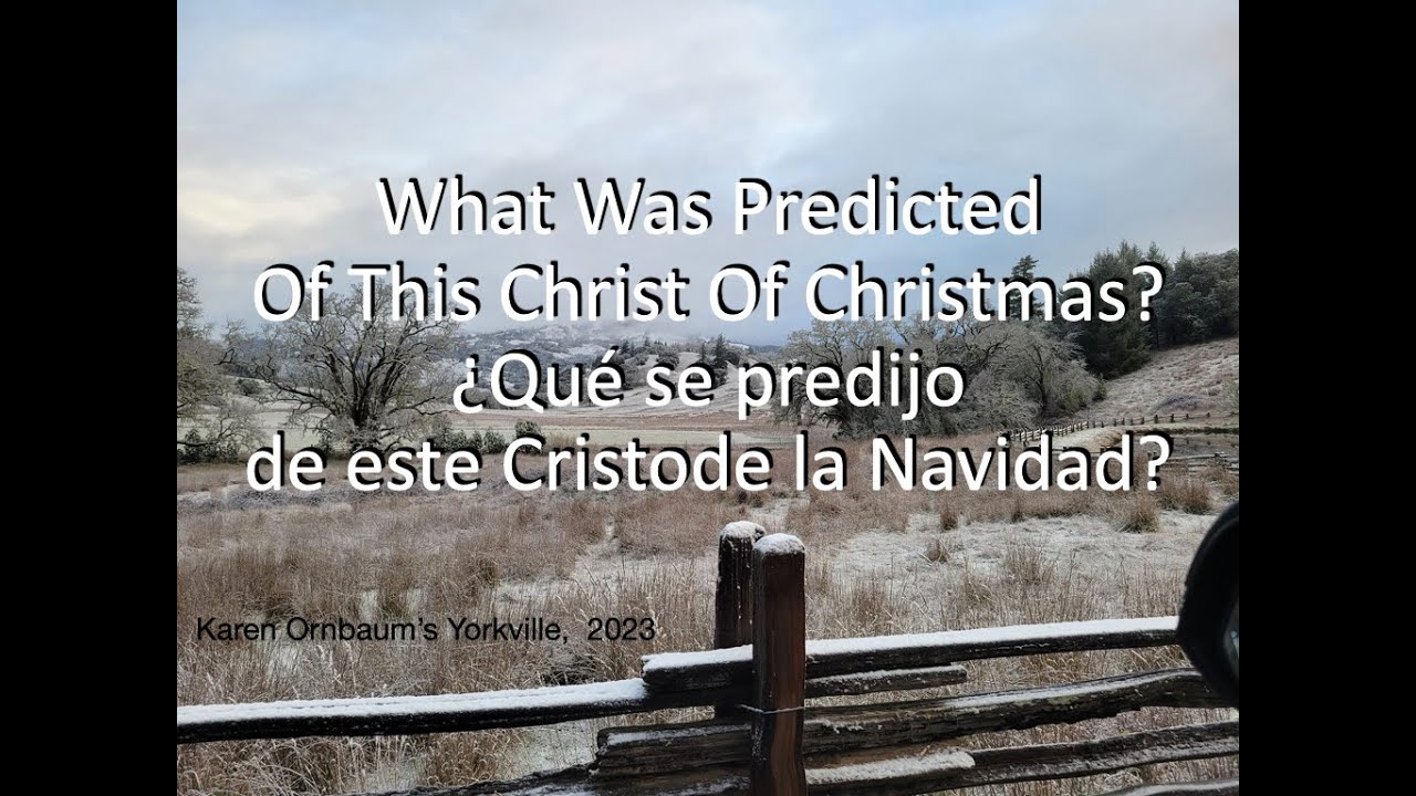 What Was Predicted Of This Christ Of Christmas?; OT Christ; His Lineage ...