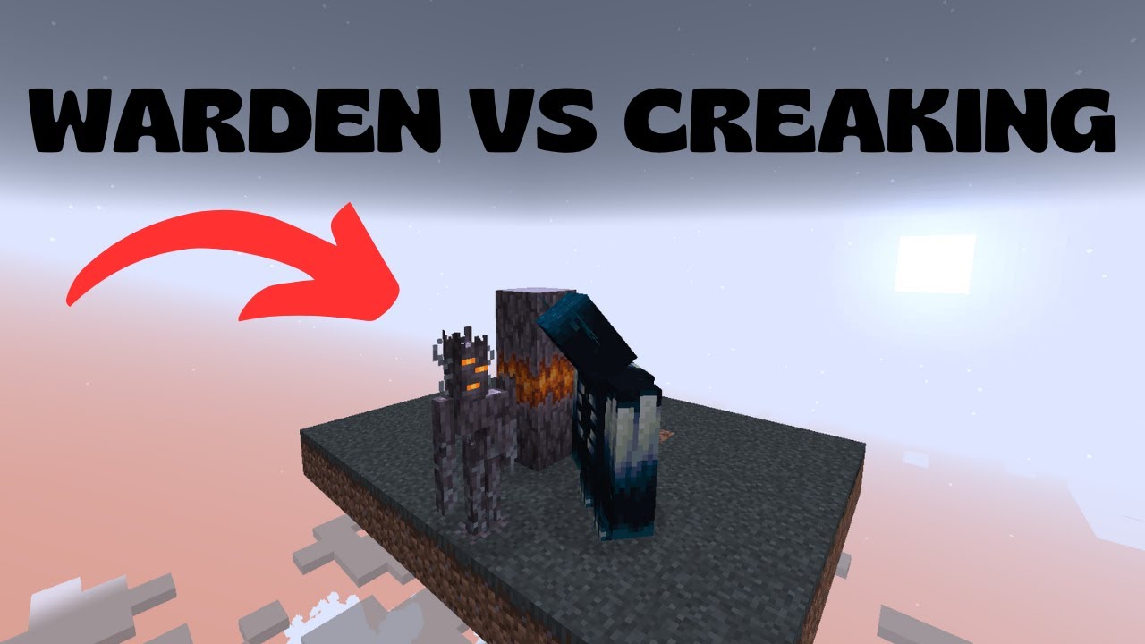 Batalha épica CREAKING VS WARDEN - MINECRAFT nova snapshot! #creaking # ...