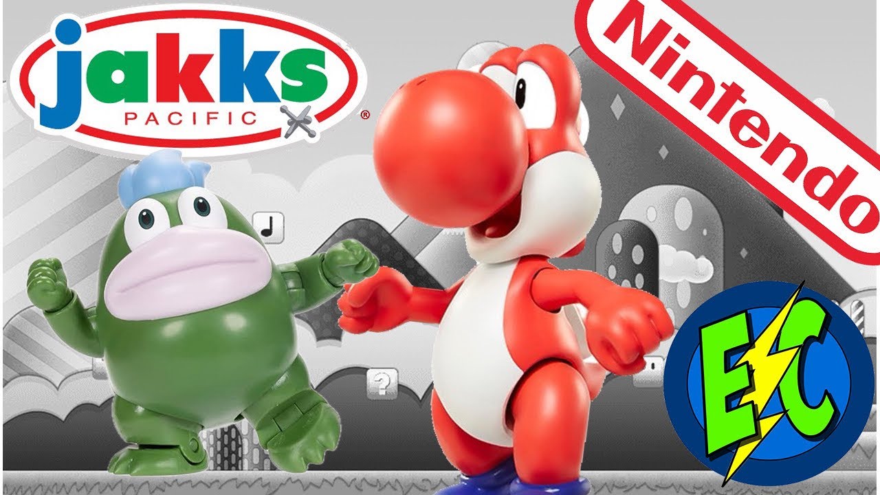 Jakks Pacific 4” Red Yoshi and Spike World of Nintendo - YouTube