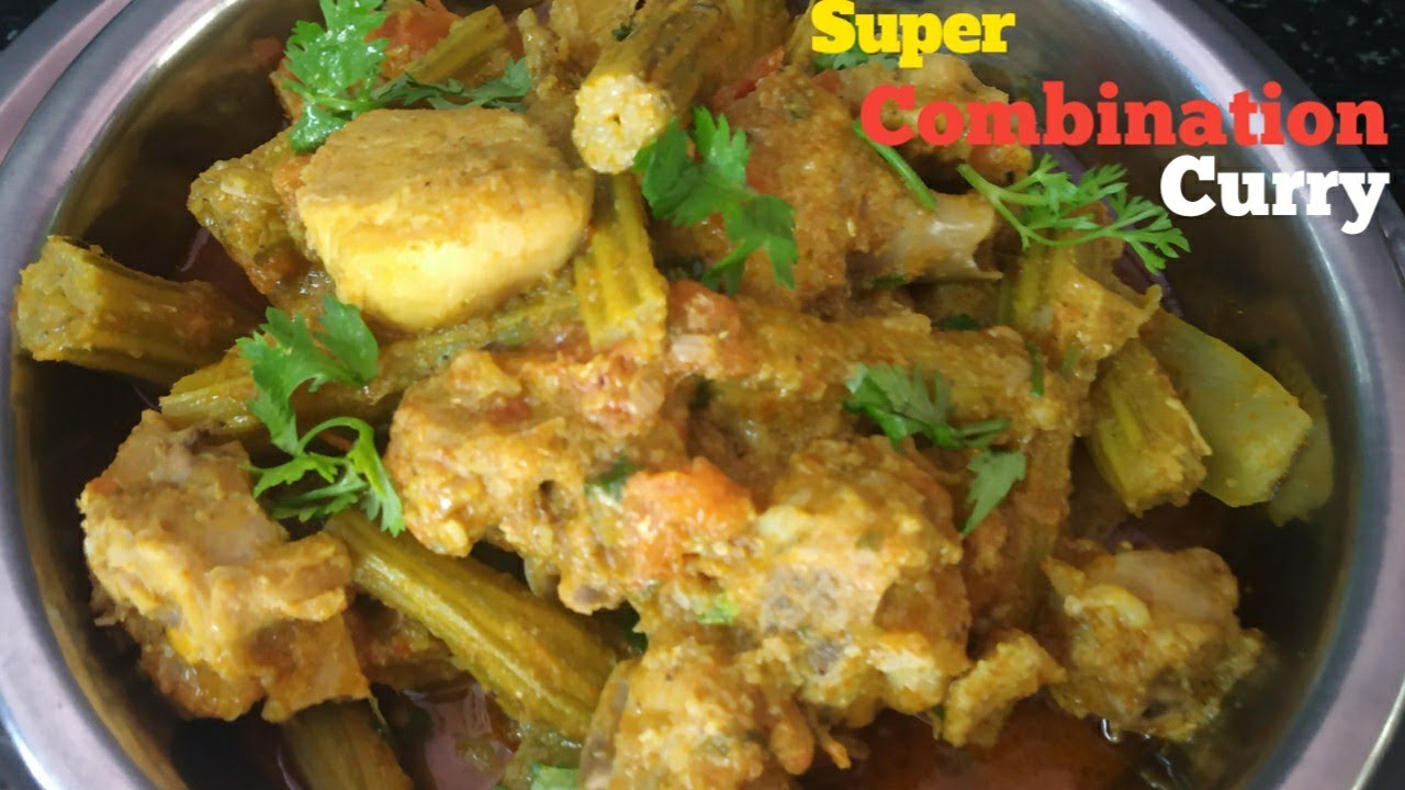 Super Combination Curry ! Chicken Drumsticks Curry ! ములక్కాడ కోడి కూర ...
