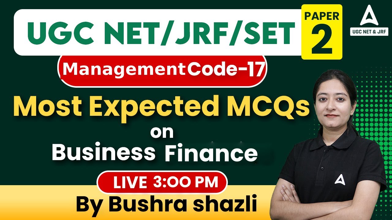 SET Exam Preparation/UGC Net Management Paper -2 I Most Expected MCQs ...