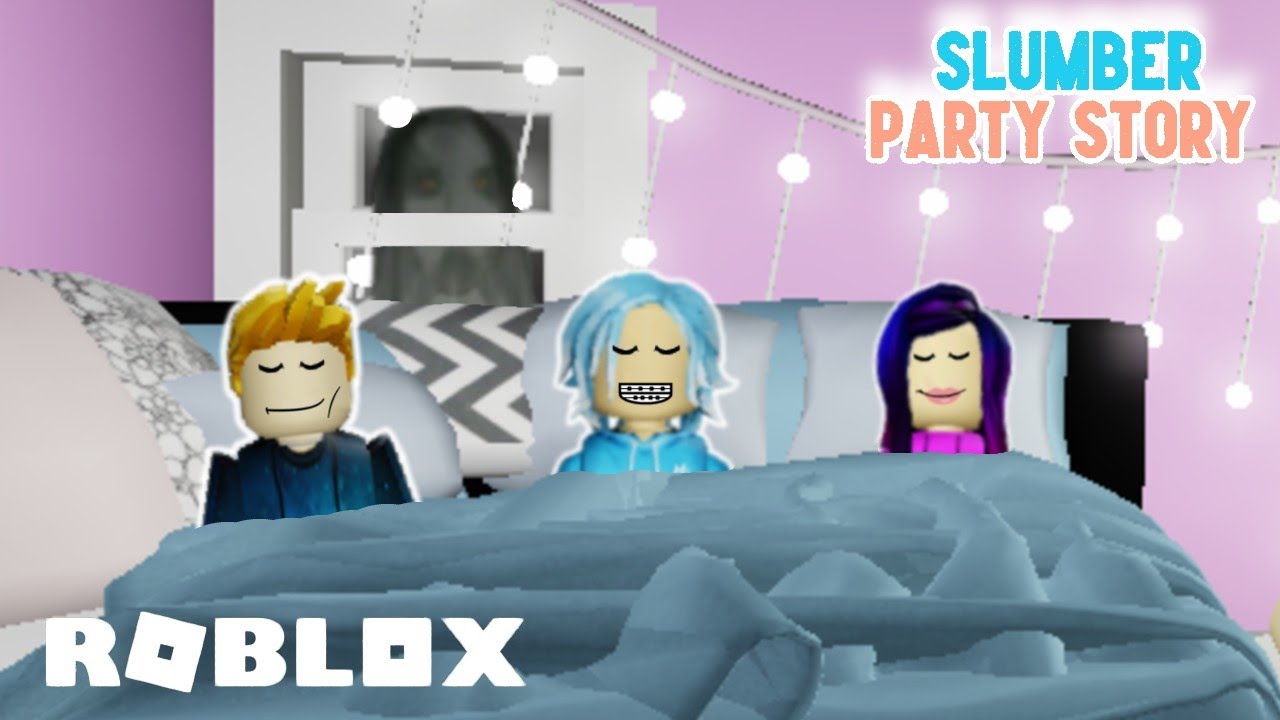 SUPER SCARY SLUMBER PARTY STORY ON ROBLOX! 🥳👀 - YouTube