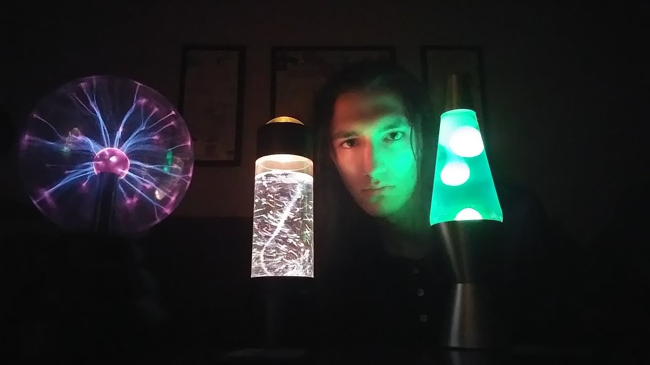 Relaxing Visual ASMR: Tornado Lamp, Plasma Ball, Lava Lamp - YouTube