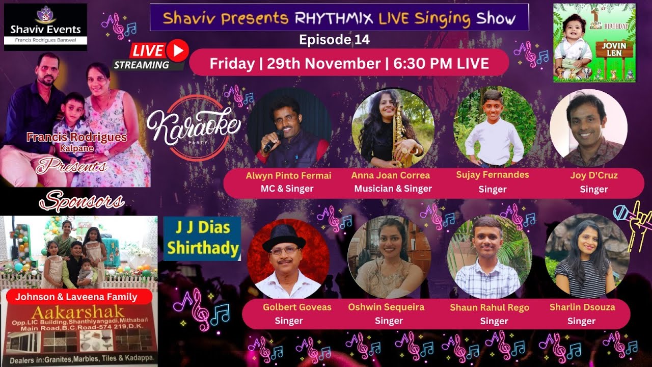 SHAVIV PRESENTS RHYTHMIX LIVE SINGING SHOW | EPISODE 14 - YouTube