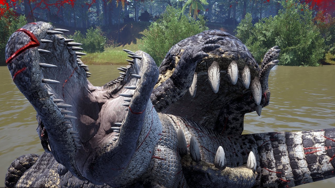 GIANT ALLIGATOR!!! - The Isle - YouTube