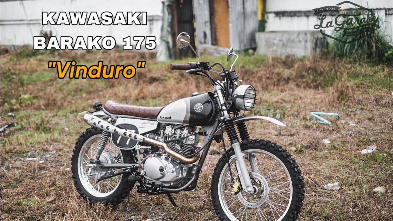Kawasaki Barako 175 “Vinduro” Scrambler build | La Garahe Motorcycles ...