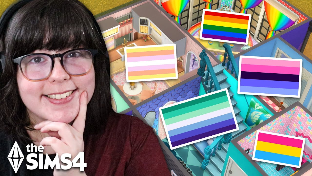 Every Room is a Different Pride Flag in The Sims 4 🏳️‍🌈 - YouTube