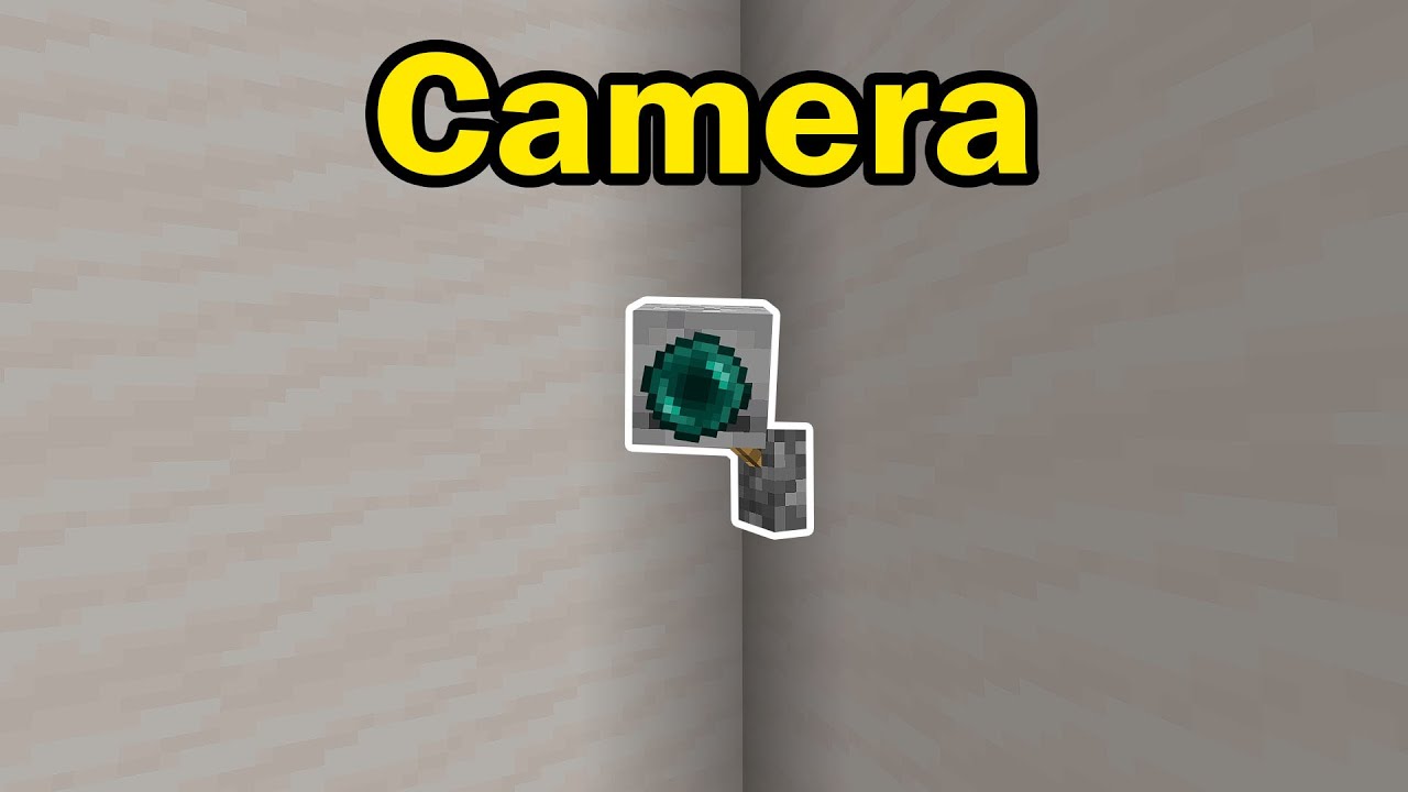 How to Build a Realistic Security Camera in Minecraft Bedrock ( No mods ...