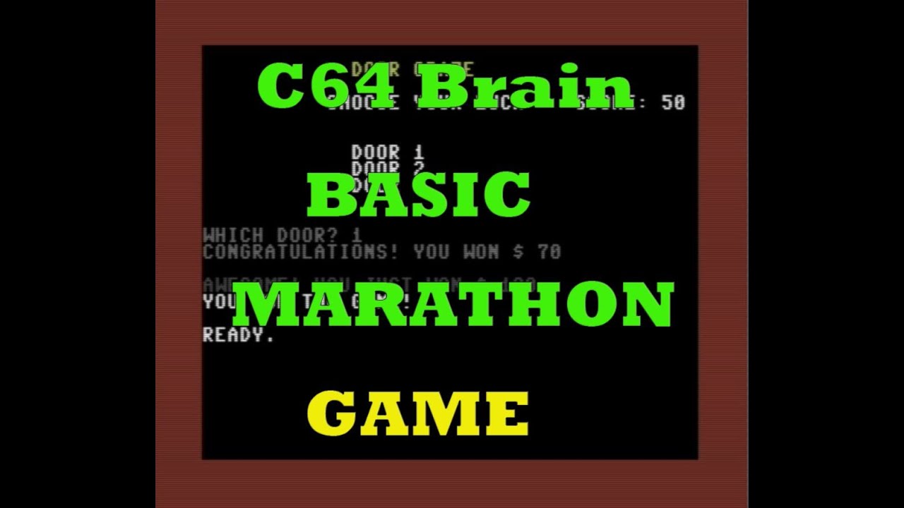 Commodore 64 Basic Marathon Game - YouTube