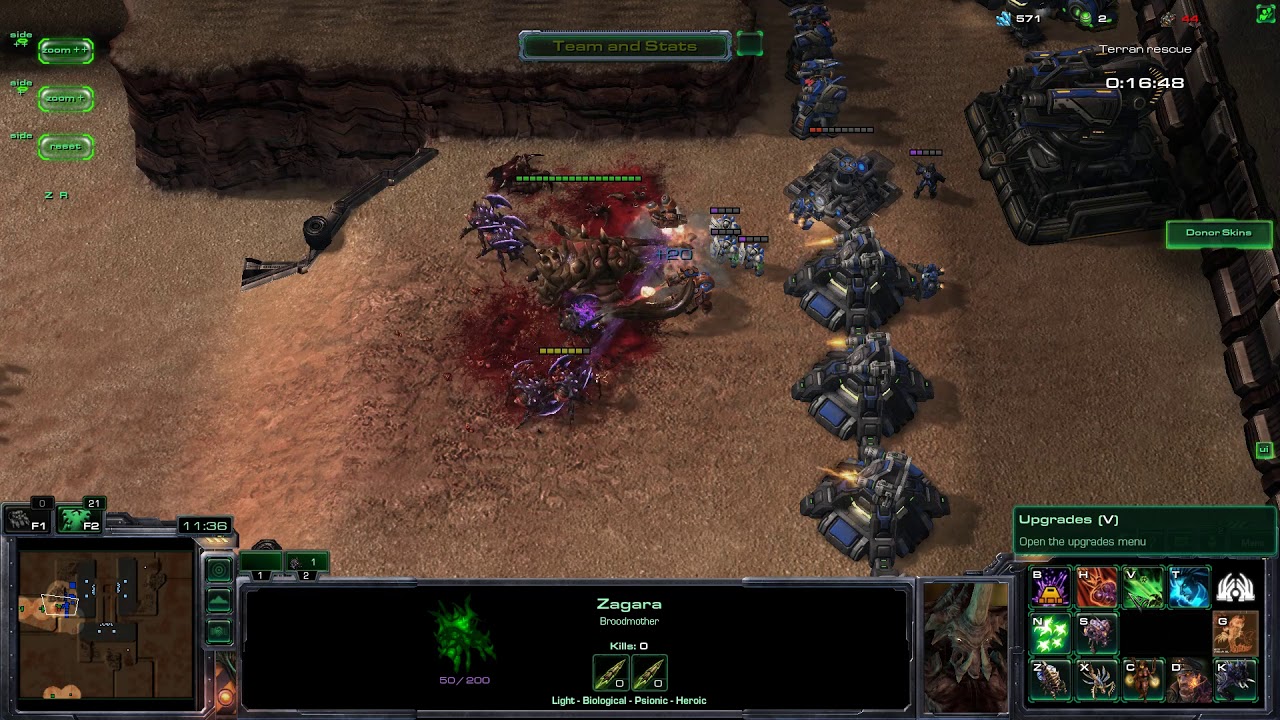 Sc2 Lurker stack up survival wars - YouTube