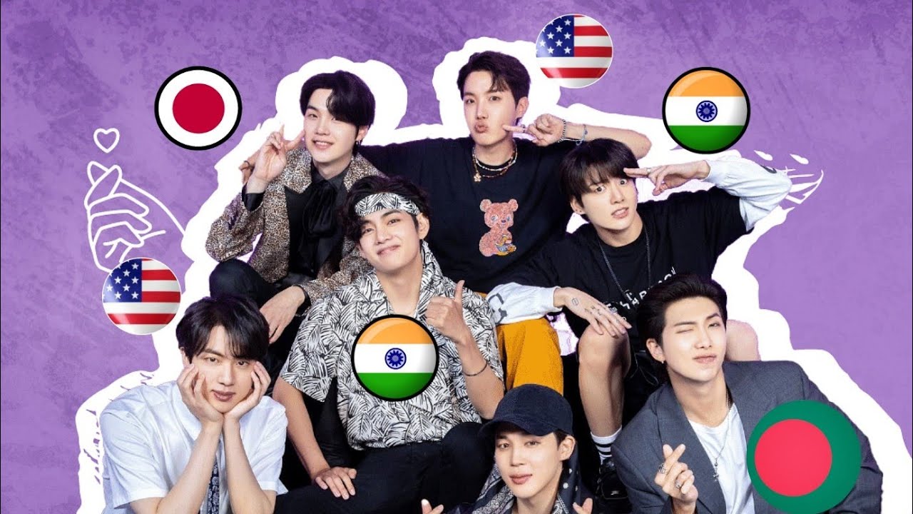 bts members favourite country - YouTube