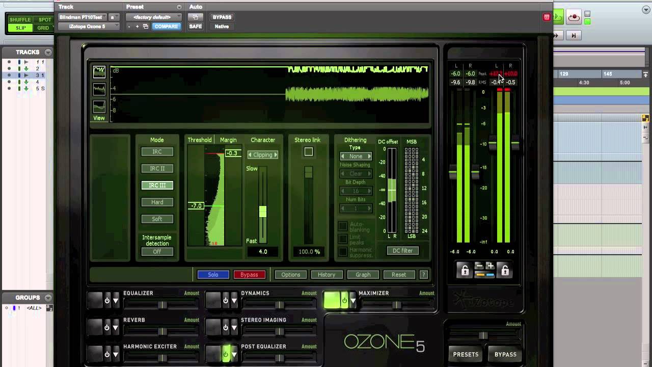 Mastering 101 - Fix Izotope Ozone 5 maximizer overshoot problem - YouTube