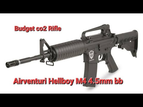 Beginners Budget Co2 Rifle m4 carbine 4.5mm, unboxing review - YouTube