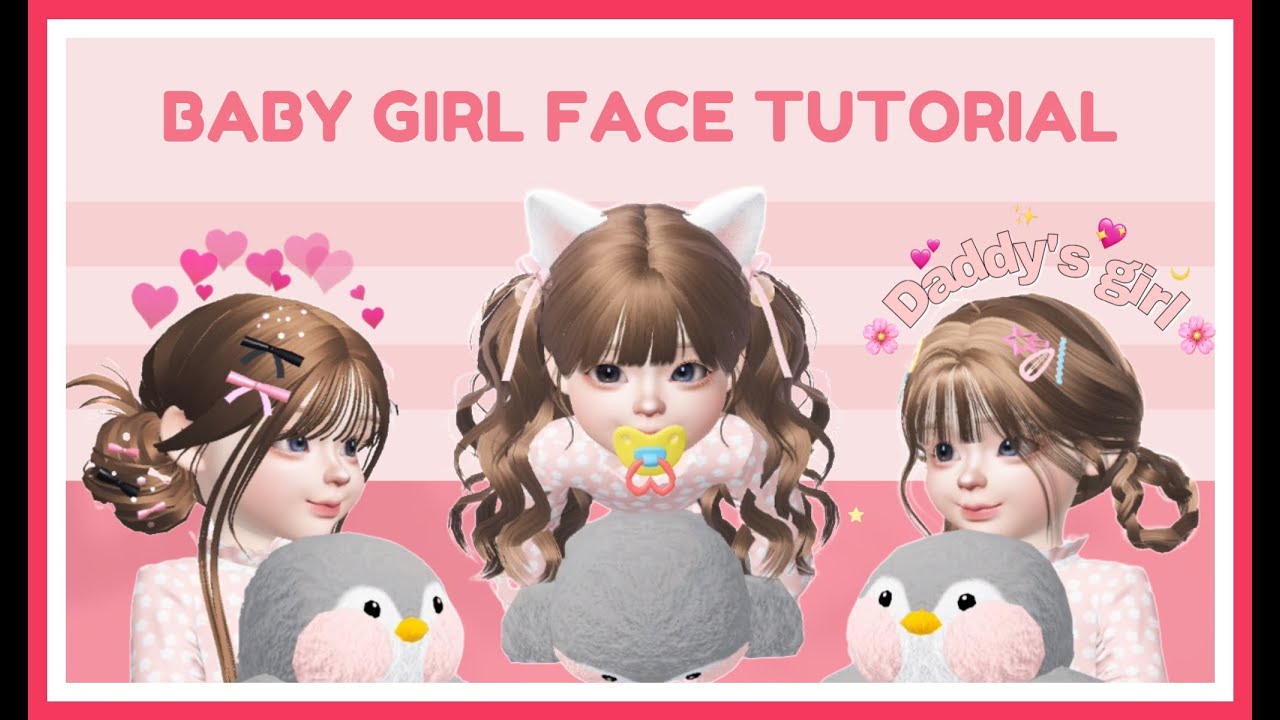 [FACE] ZEPETO BABY GIRL FACE TUTORIAL - YouTube