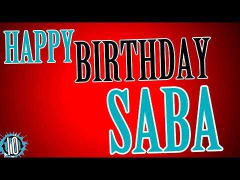 İyi ki doğdun Saba! Kutlamak için 10 saat müzik ve animasyon #Doğumgünü #Saba